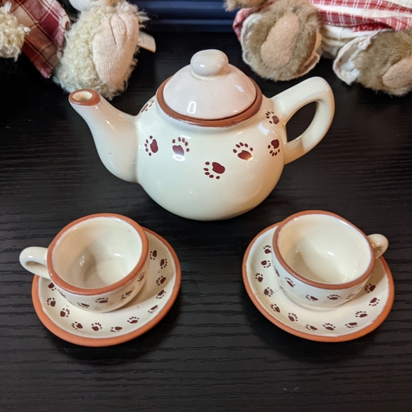 Boyds Bears | Accents | Vtg Boyds Bears Brewin Mini Tea Set Bearware ...